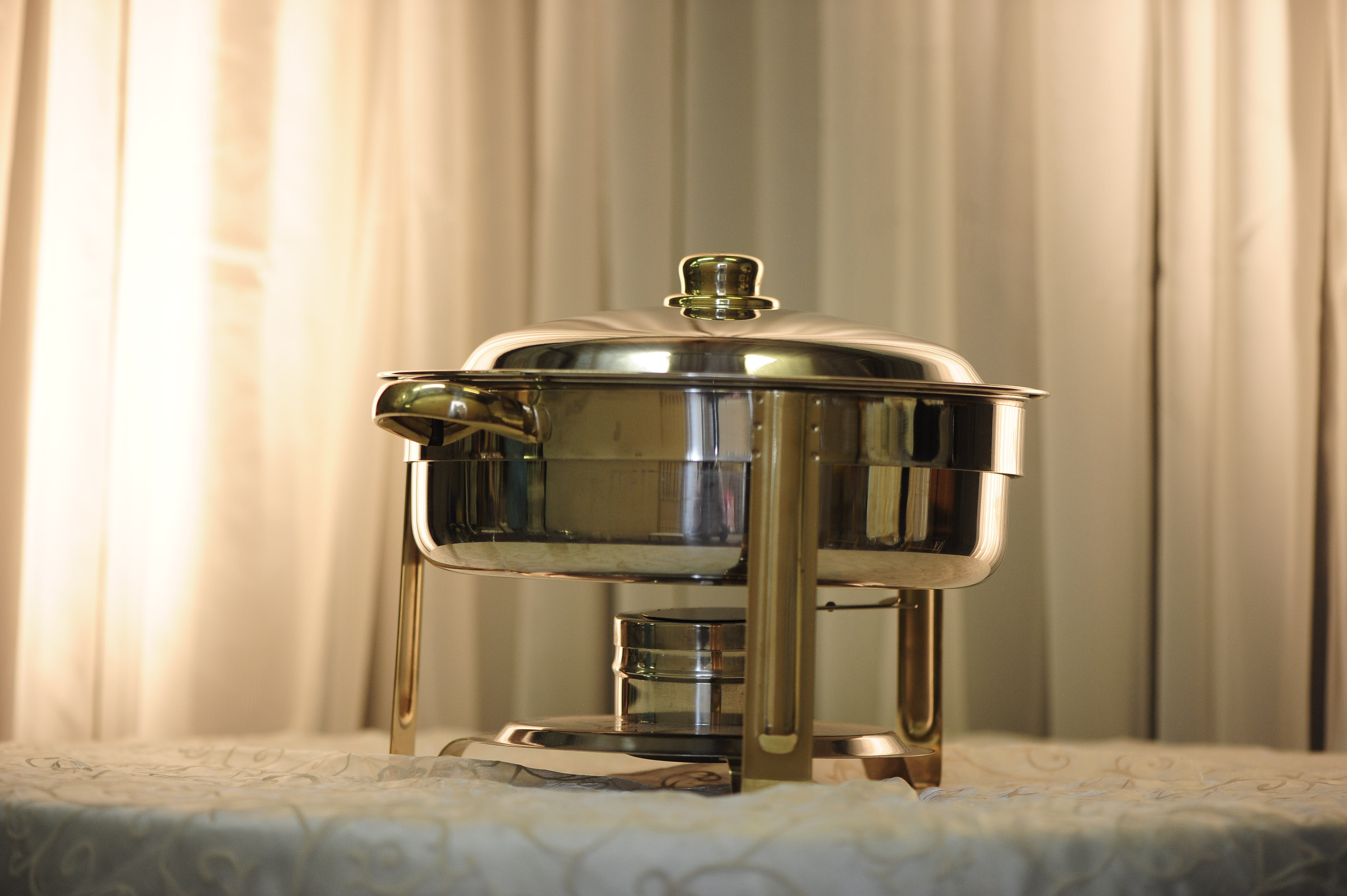 Food Warmer Chafing Dish 001 4 Quarts Round Stainless Chafer With Food Warmer Chafing Dish 001 4 Quarts Round Stainless Chafer With